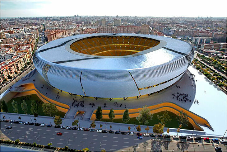 Stadyum Mestalla Stadyumu, Valensiya, foto