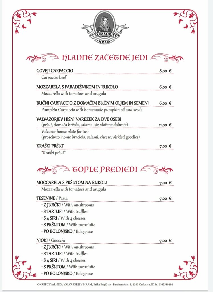 Kafe Valvasorjev, Dünya, foto