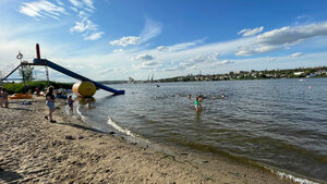 Центральный пляж (Volgograd Region, gorodskoy okrug Kamyshin), plaj  Kamyşin'den
