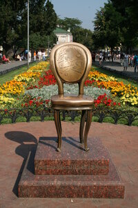 И. Ильф и Е. Петров (Odesa, Derybasivska vulytsia), anıt, heykel  Odesa'dan
