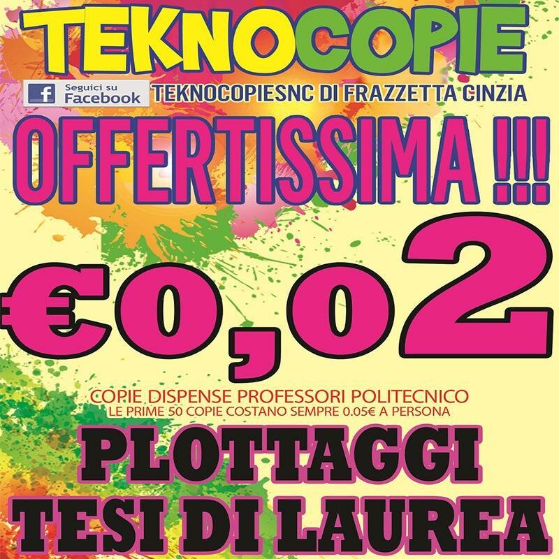 Fotokopi dükkanları Tekno Copie, Torino, foto