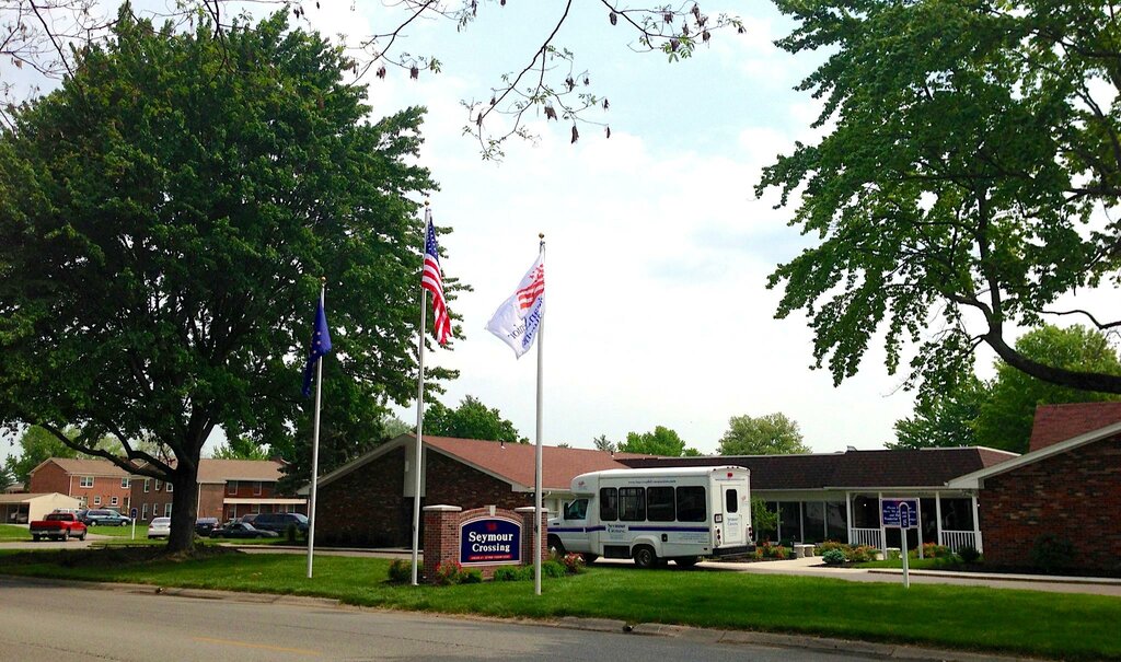 Huzurevi, bakımevi Seymour Crossing, İndiana Eyaleti, foto