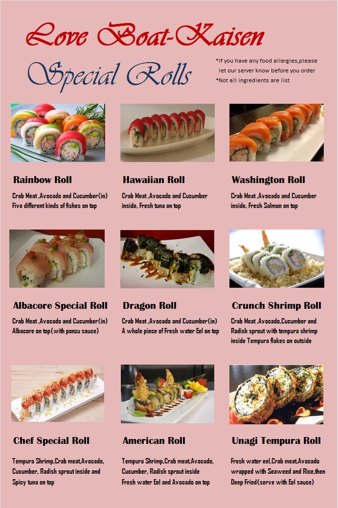 Suşi restoranı Sushi Love Boat Kaisen, Temecula, foto