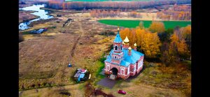 Church of Saint Elijah the Prophet v Khlamovo (Ryazan Region, Starozhilovskiy rayon, Grebnevskoye selskoye poseleniye), ortodoks kiliseleri  Riazanskaya oblastından
