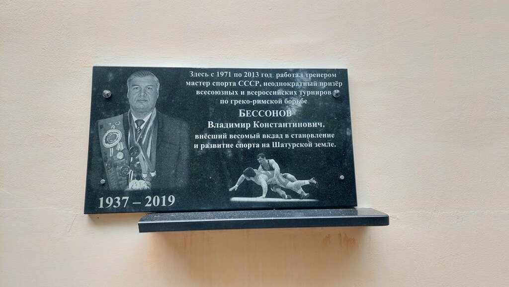 Anıt levhası, anıt taş Памятная доска В.К. Бессонову, Şatura, foto