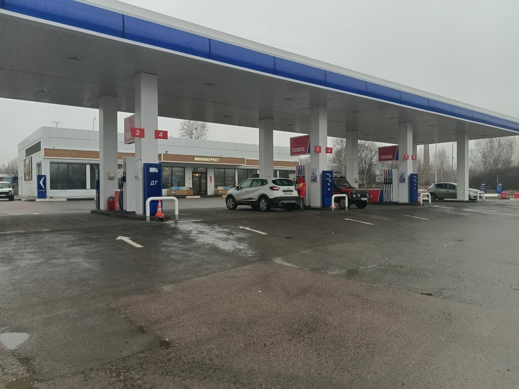 Benzin istasyonu Teboil, Vladimirskaya oblastı, foto