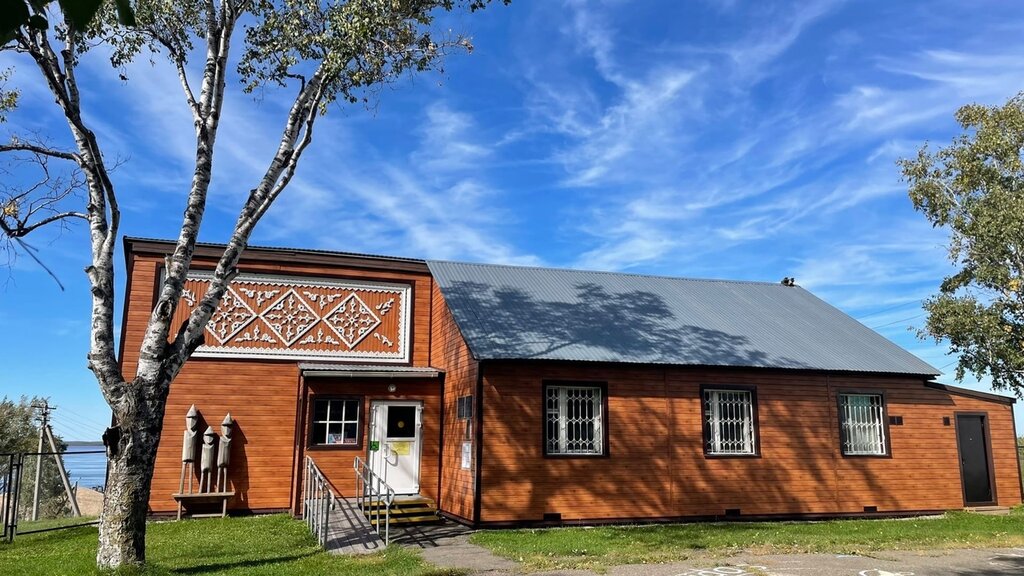 Müzeler ve sanat galerileri Krayevedchesky muzey Nanayskogo munitsipalnogo rayona, Habarovski krayı, foto