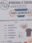 DM Production (Brazzaville, Commune de Moungali, Rue Mayama), baskı hizmetleri  Brazzaville'den