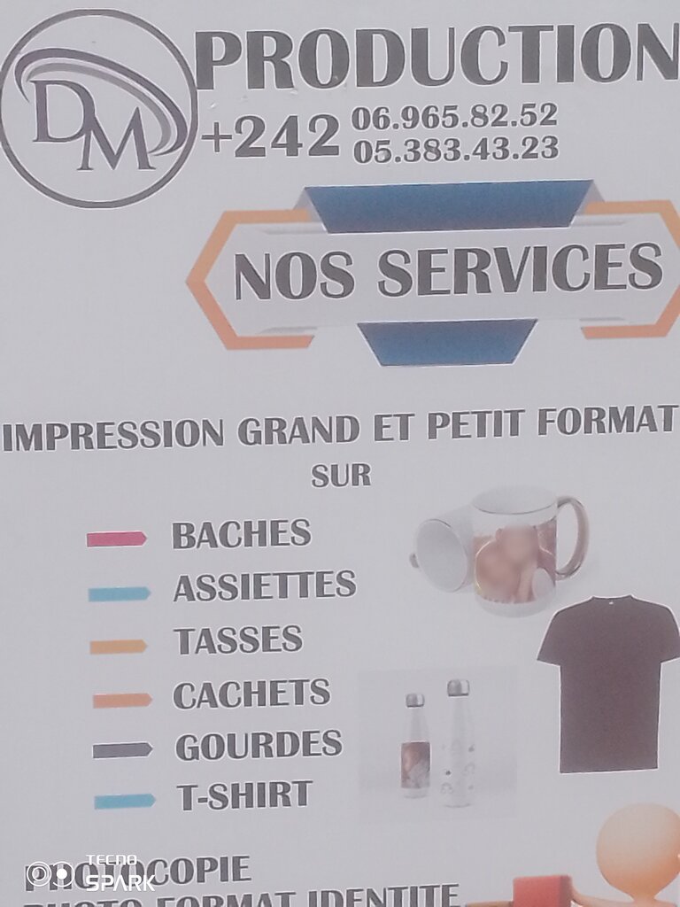 Baskı hizmetleri DM Production, Brazzaville, foto