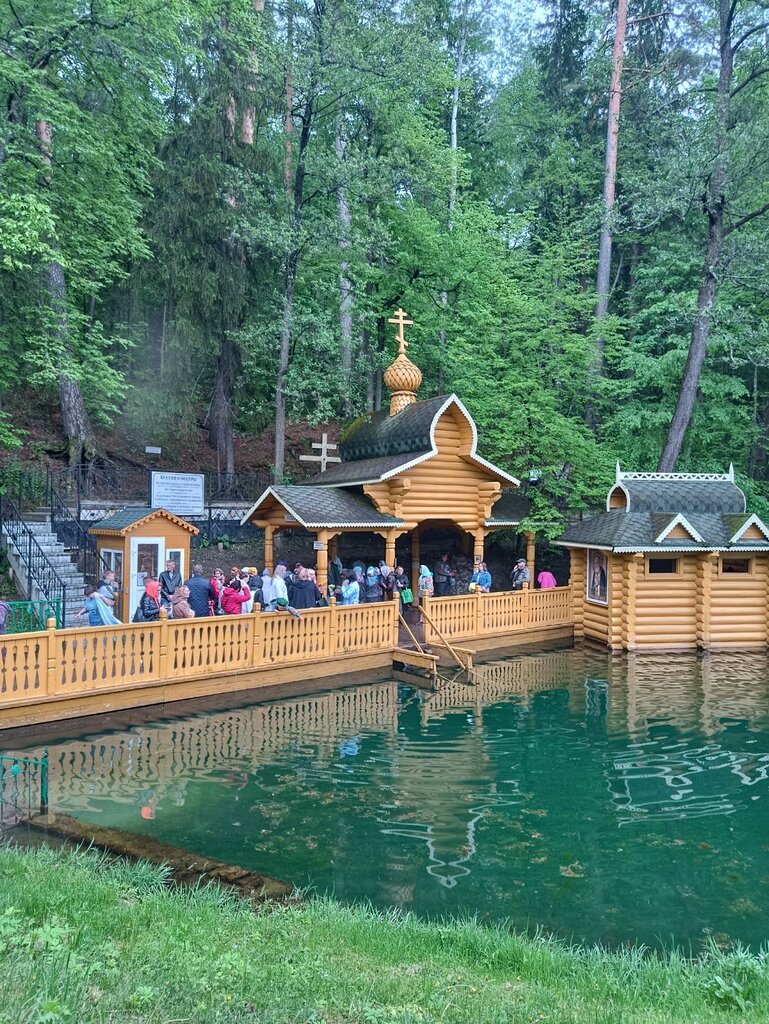 Şapel, haç anıtı Мужская купель, Mordovya, foto