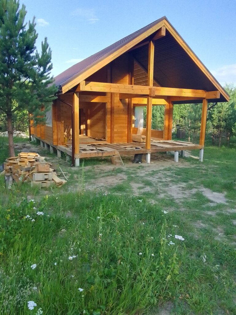 Yazlık ev inşaatı EkoDom, Novosibirskaya oblastı, foto