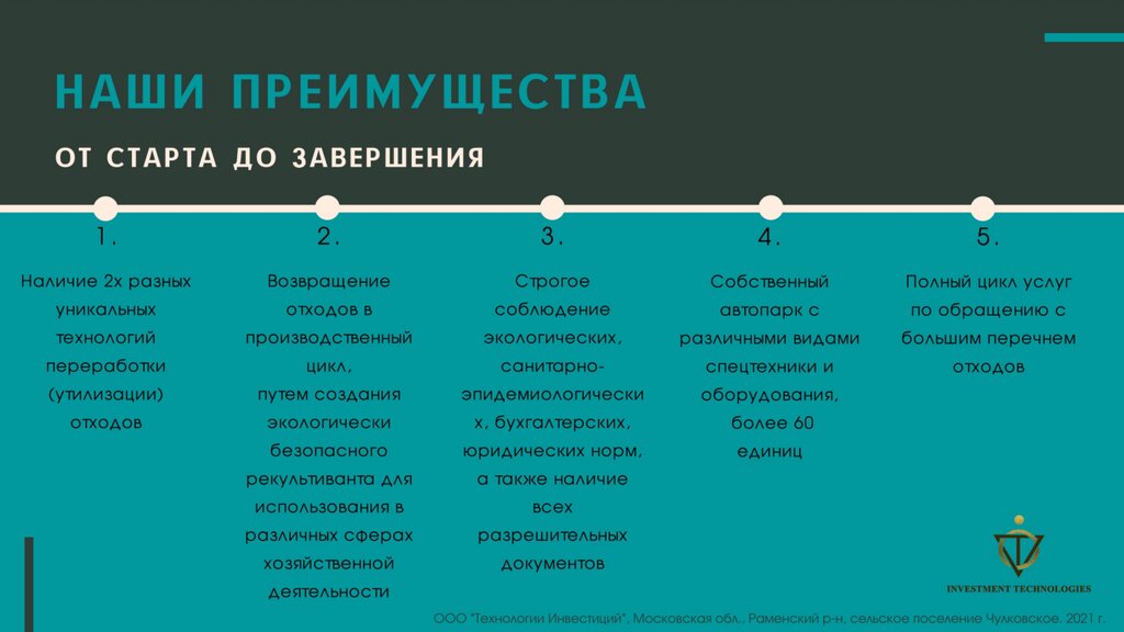 Geri dönüşüm merkezleri Investment Technologies, Moskova ve Moskovskaya oblastı, foto