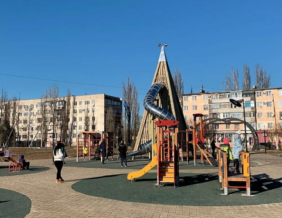 Kültür ve eğlence parkları сквер Химиков, Krasnoperekopsk, foto