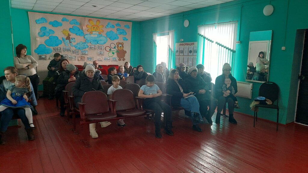 Kültür ocakları Mozharsky Selsky klub, Krasnoyarski krayı, foto