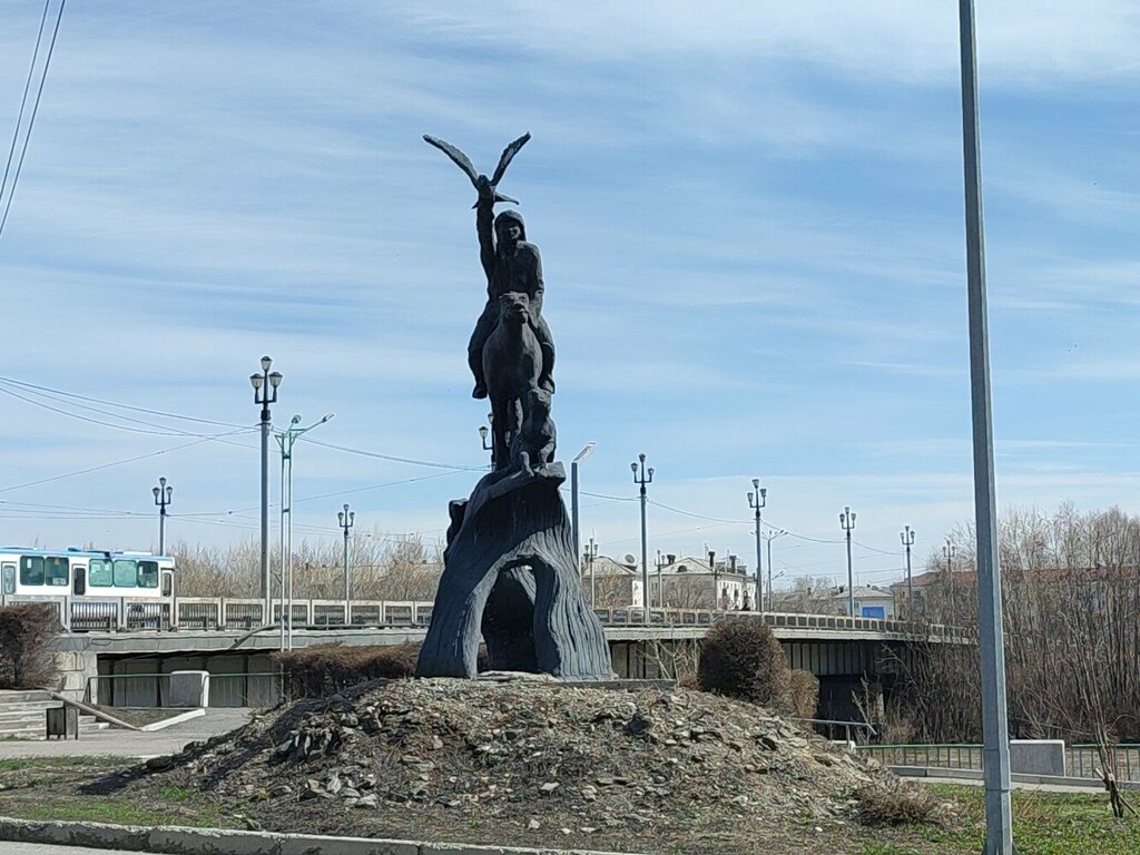 Dekorasyon ve süsleme, onur panosu Decorative Structure Hunt, Öskemen (Ust‑Kamenogorsk), foto