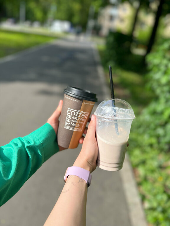 Al götür kahve MoyaKofemolka, Moskova, foto