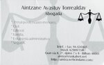 Abogada Aintzane Ayastuy (Comunidad Autónoma del País Vasco, Bizkaia, Calle Gran Vía, 8), avukatlar  Bilbao'dan