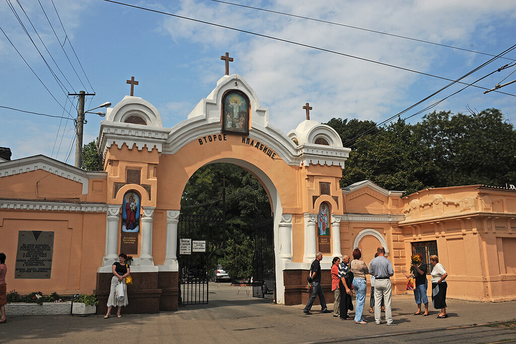 Mezarlıklar Khristianskoye kladbishche, Odesa, foto