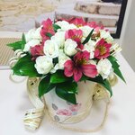 Цветы (ulitsa Dekabristov No:2А, posyolok Frunzevets), çiçekçiler  Aprelevka'dan