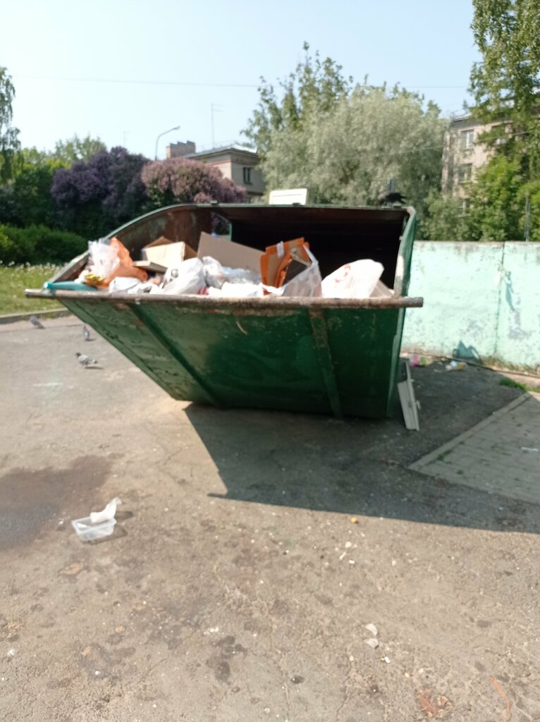 Çöp alanları Trash and garbage disposal area, Puşkin, foto