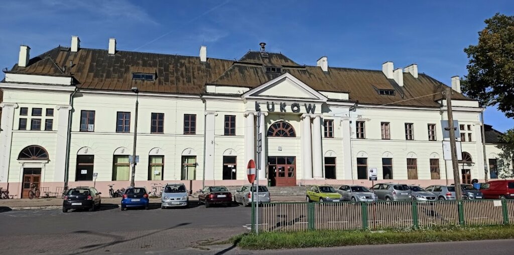 Tren istasyonu stacja Łuków, Lukow, foto