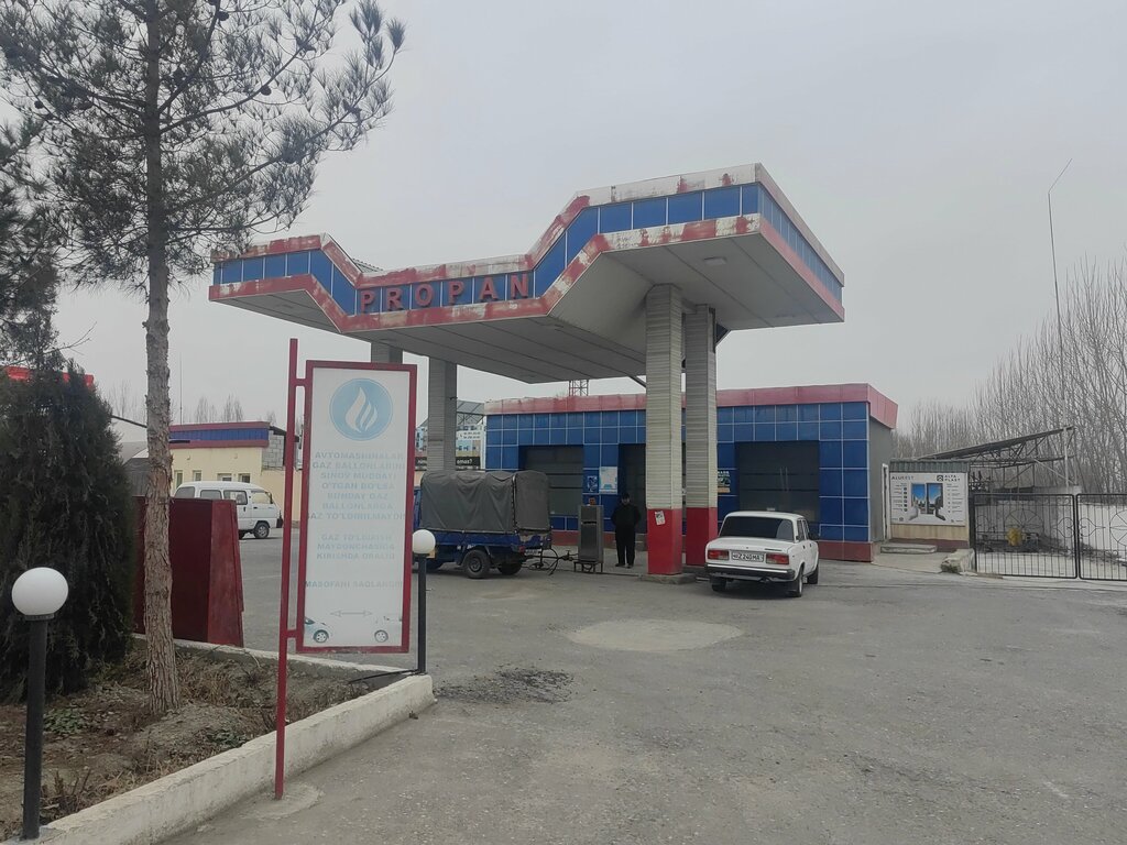 Otogaz dolum istasyonu Пропан, Fergana eyaleti, foto