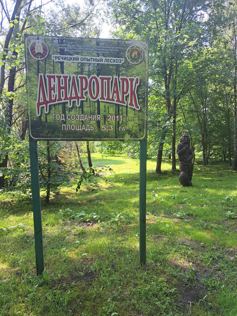 Kültür ve eğlence parkları Rechitsky Arboretum, Gomelskaya oblastı, foto