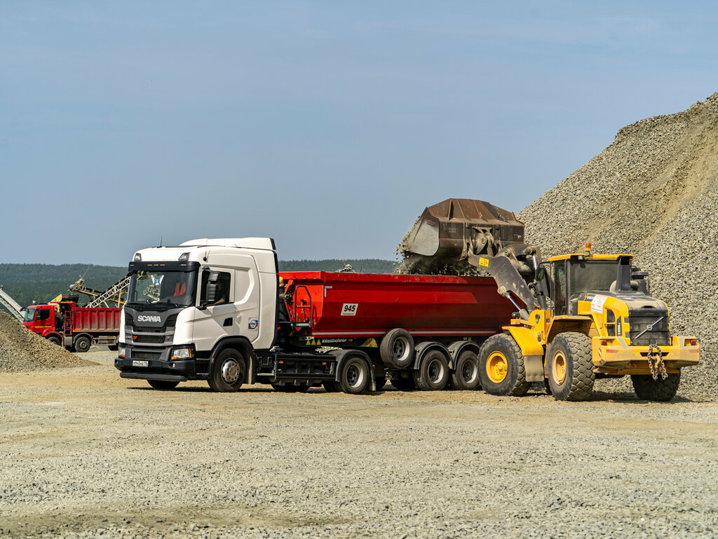 Endüstriyel mineraller Sedelniki crushed stone quarry, Sverdlovskaya oblastı, foto