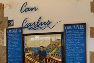 San Carlus (Comunidad Autònoma de Cataluña, Girona, Tossa de Mar, Calle Portal), kafe  Tossa de Mar'dan