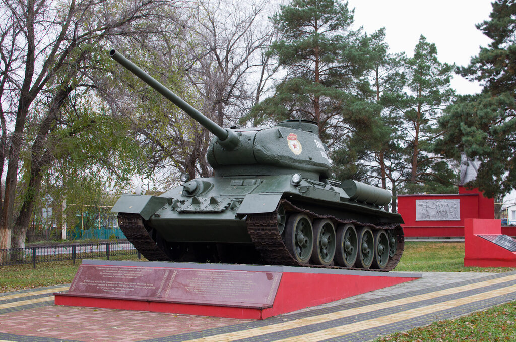 Teknoloji anıtı Танк Тамбовский колхозник, Tambovskaya oblastı, foto