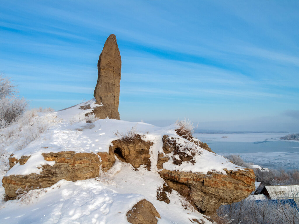 Turistik yerler Природный памятник Три монаха, Saratov, foto
