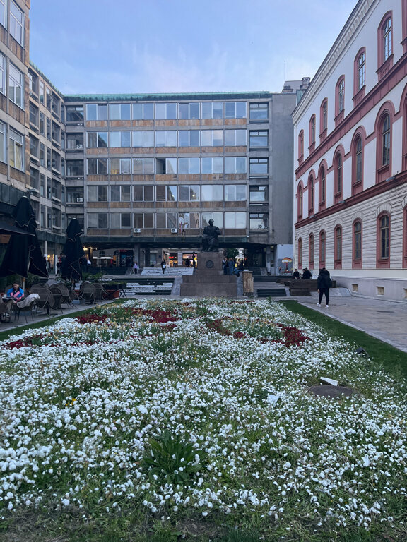 Anıt, heykel Памятник Петру II Петрович Негош, Belgrad, foto