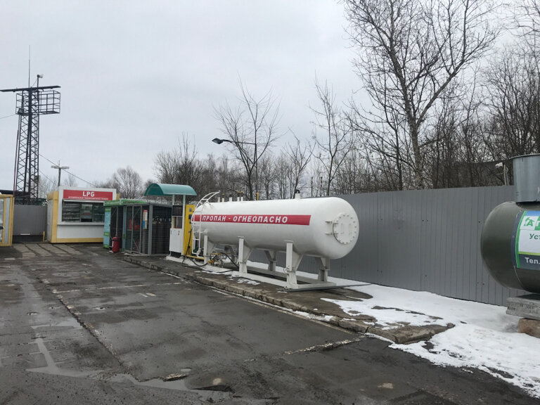 Otogaz dolum istasyonu LPG, Moskova, foto