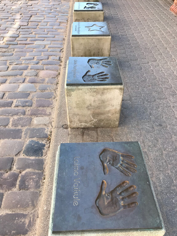 Turistik yerler Musical walk of fame, Liepaja, foto