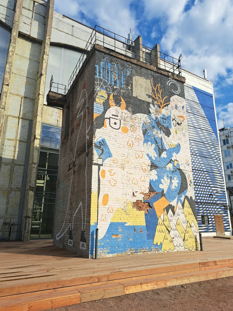 Sokak sanatı Стрит-арт Дух Финляндии, Saint‑Petersburg, foto