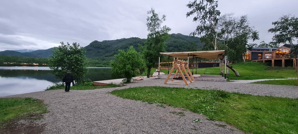 Resort oteller, tesisler Голубое озеро, Kamçatski krayı, foto