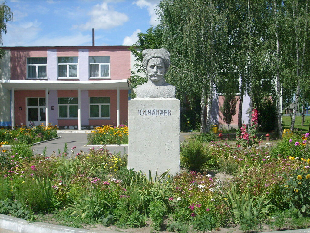 Anıt, heykel Чапаев, Gomelskaya oblastı, foto