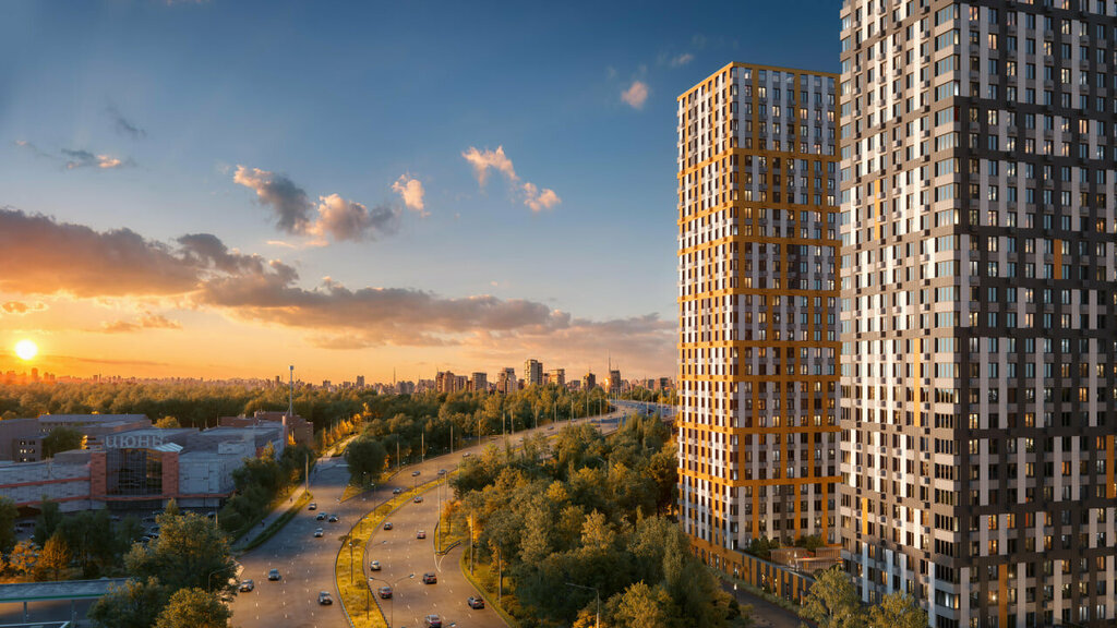 Konut blokları Kvartal tetris, Krasnogorsk, foto
