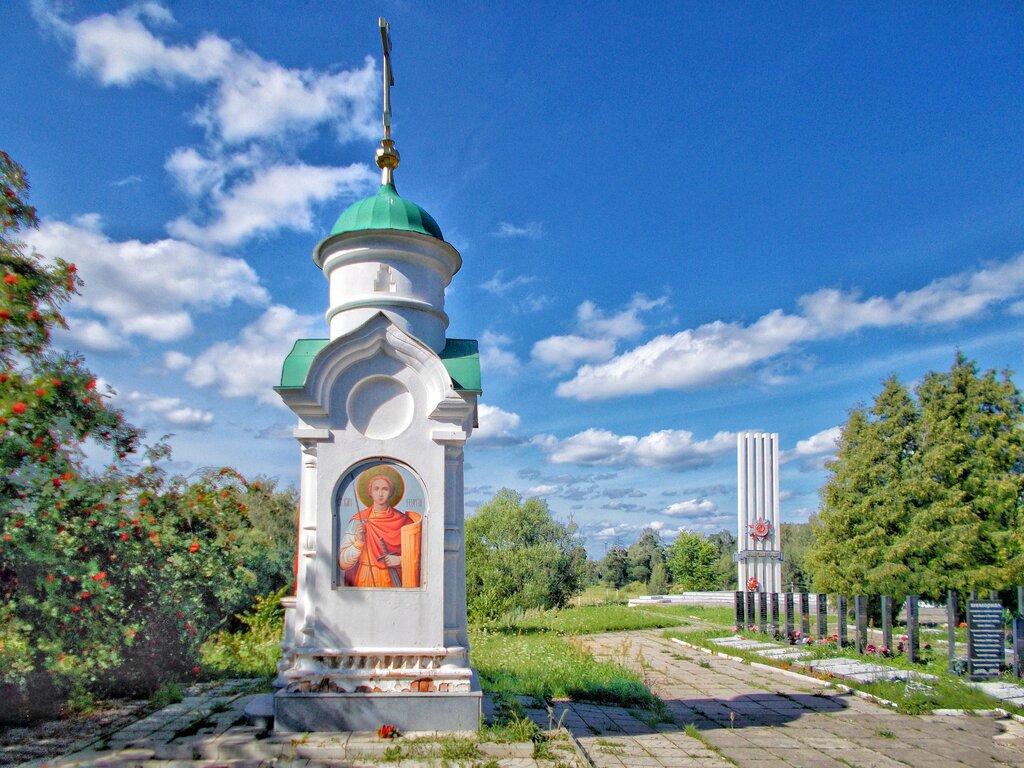 Şapel, haç anıtı Часовня Георгия Победоносца, Şuya, foto