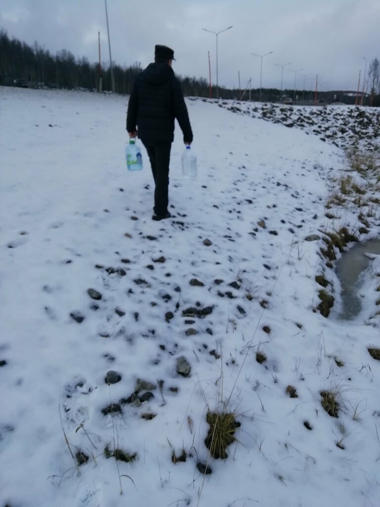Pınar, çay Spring, stream, Murmansk, foto