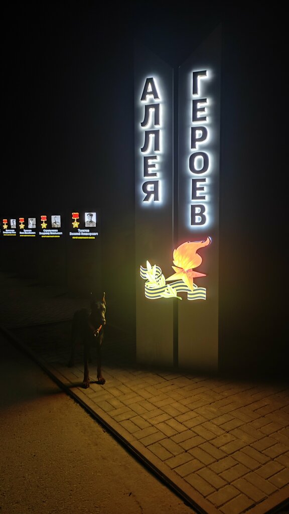 Turistik yerler Аллея героев, Dubna, foto