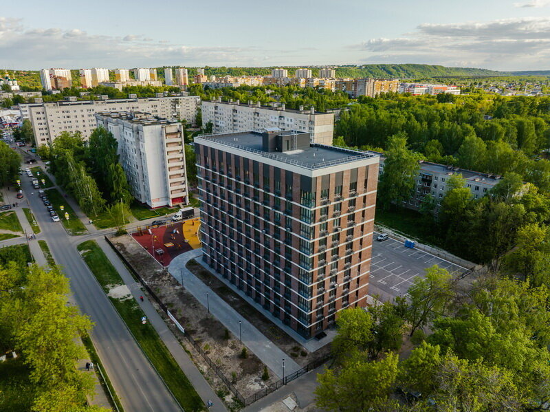 Konut blokları Dom-na-tyulenina, Nijni Novgorod, foto