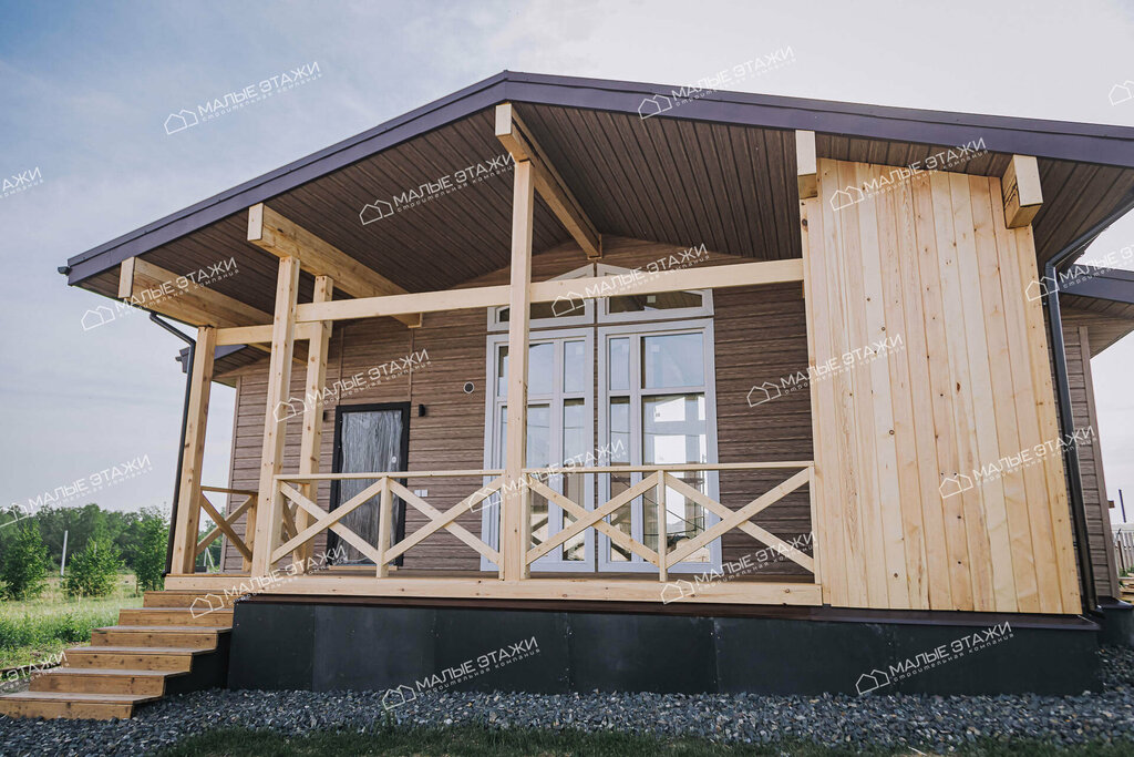 Yazlık ev inşaatı Malie etaji, Irkutsk, foto