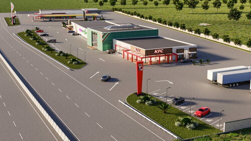 Benzin istasyonu Europetrol, Dağıstan, foto