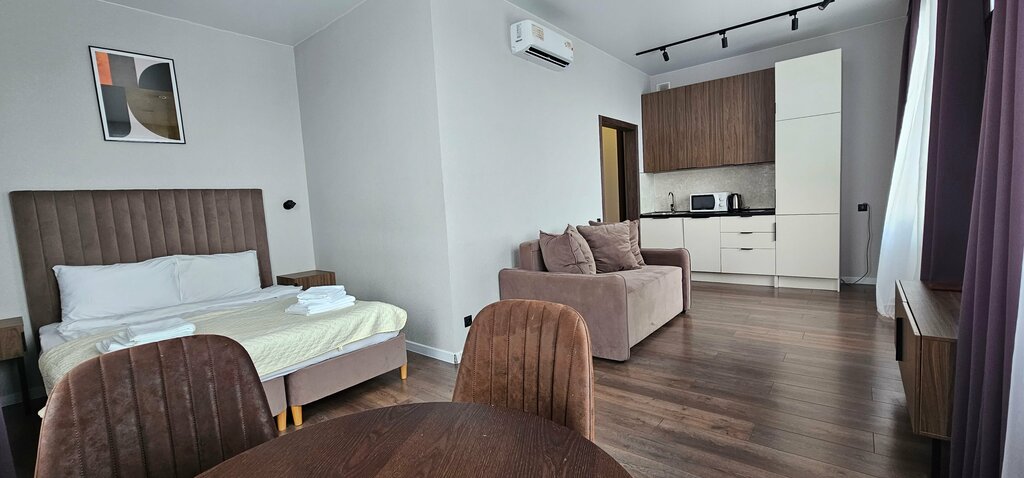 Yeni yerleşim alanlarındaki daireler Апарт-комплекс БонАпарт, Novosibirsk, foto