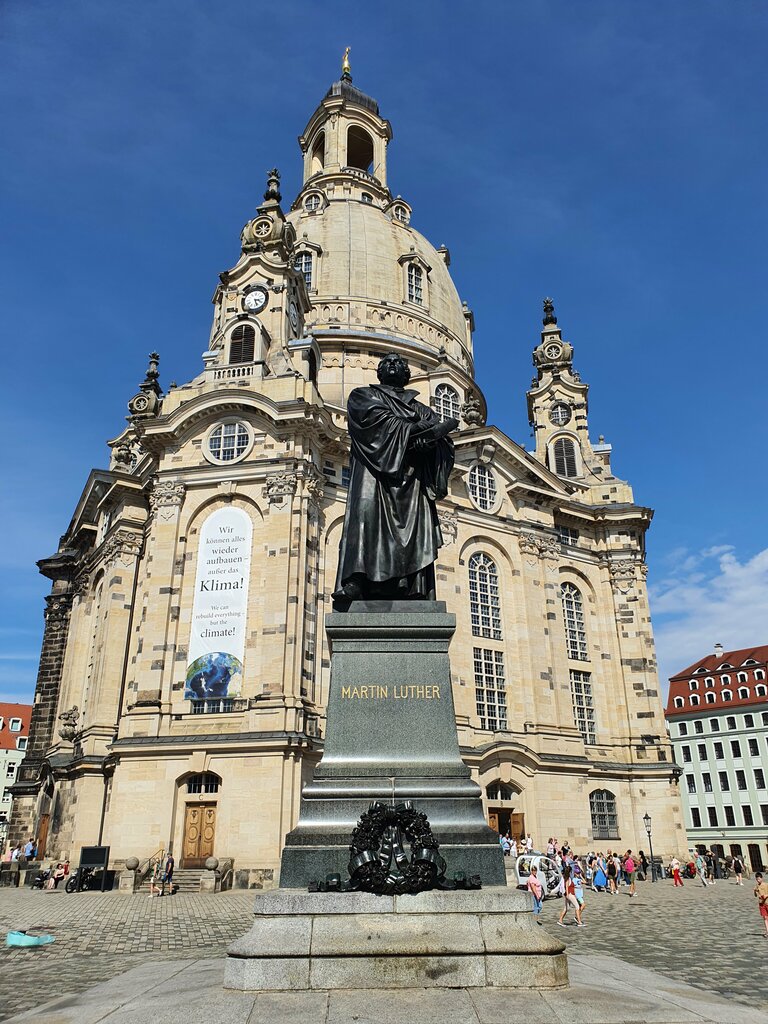Anıt, heykel Martin-Luther-Statue, Dresden, foto