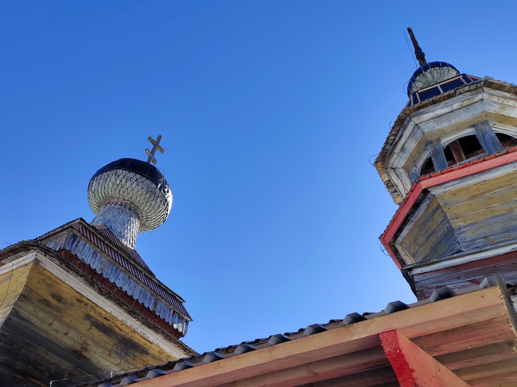 Ortodoks kiliseleri Chasovnya Aleksiya, cheloveka Bozhiya, V Kurtyayevo, Arhangelskaya oblastı, foto