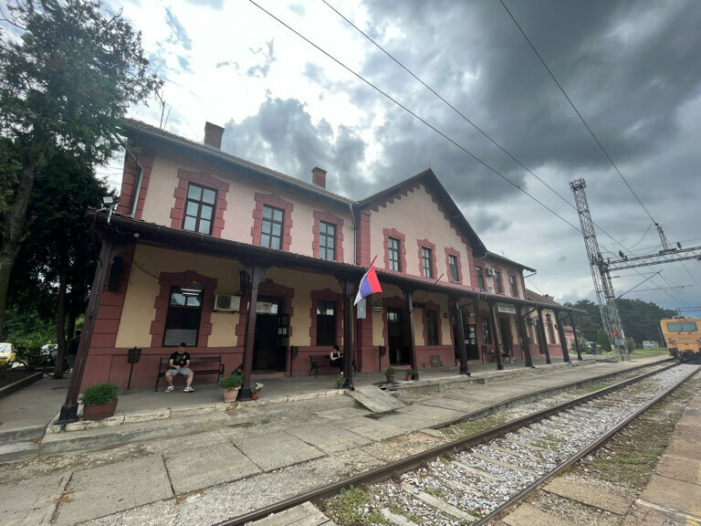 Tren istasyonu станица Панчево Варош, Pancevo, foto