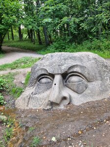 Knight's head (St. Petersburg, Peterhof, Sergievka Park), park, sokak heykeli  Peterhof'tan