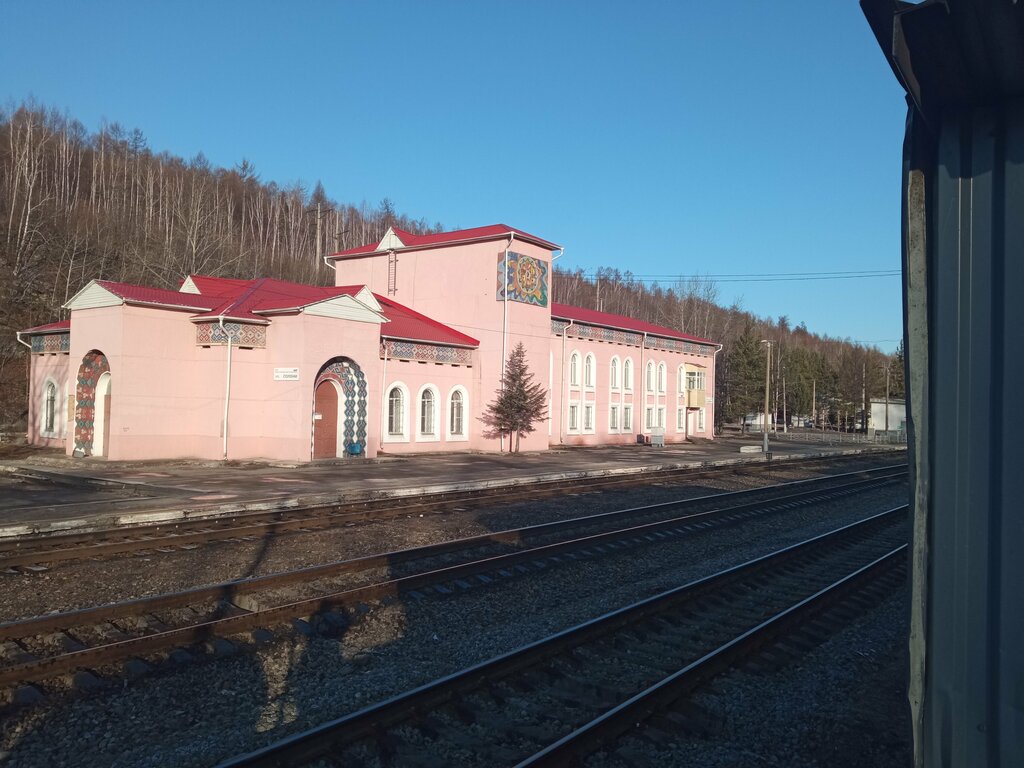 Tren istasyonu Zheleznodorozhnaya stantsiya Soloni, Habarovski krayı, foto